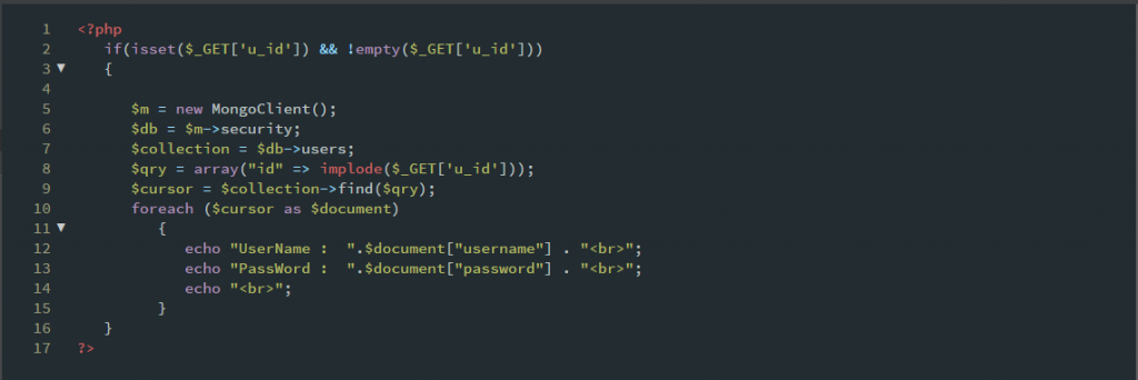 MongoDB Security Injection Attacks With php
