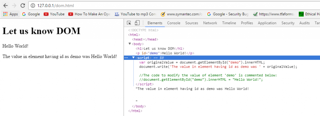 OWASP Top 10 : Cross-Site Scripting #2 DOM Based XSS Injection and Mitigation - SecureLayer7 ...