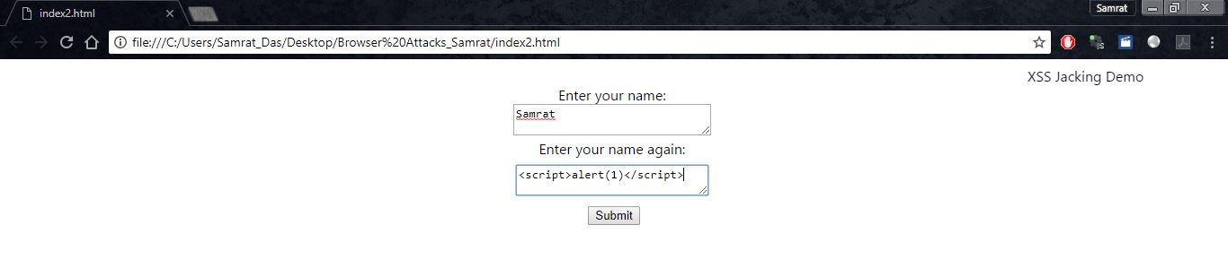Exploting Browsers using PasteJacking and XSSJacking Vulnerability