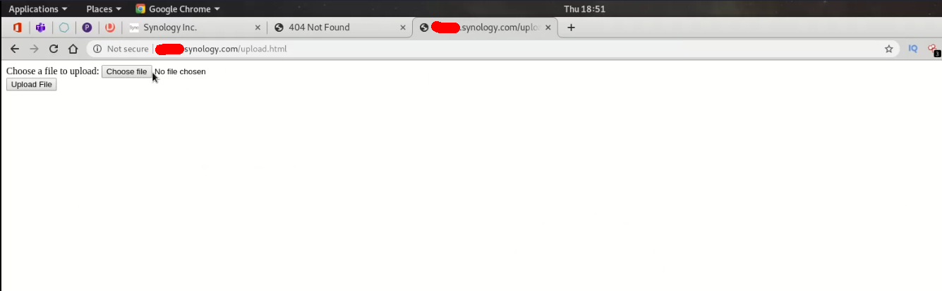Unauthenticated File Upload Vulnerability On Synology Sub Domain