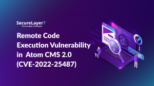 Remote Code Execution Vulnerability in Atom CMS 2.0 (CVE-2022-25487)